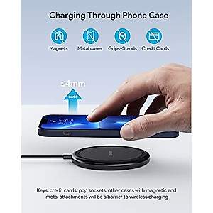 Wireless Charger, 15W Max Fast Wireless Charging Pad 2-Pack Compatible with iPhone 13/13 Pro/13 Mini/13 ProMax/12/SE/11/Samsung Galaxy S21/S20/Note 10/Edge Note 20Ultra/S10, AirPods Pro