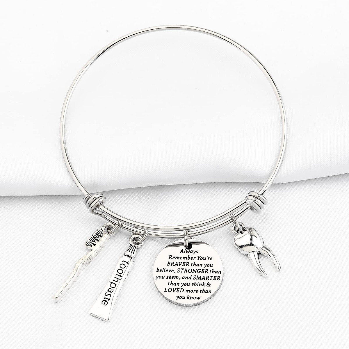 FUSTMW Dentist Bracelet Gifts Dental Hygienist Gift Dentist Assistant Gifts Dental Jewelry for DH Dentist Inspirational Gifts (Dentist Bracelet)