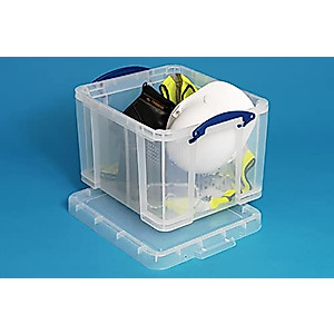 Really Useful Storage Box 35 Litre Clear in Card Ref 35CCB