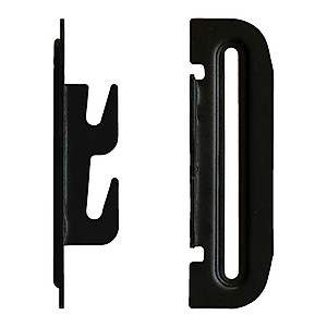 First Choice Products #35 Hook Plate Conversion Kit for Bolt-On Frame to Hook-On Headboard and Footboard - Pack of 4, Black