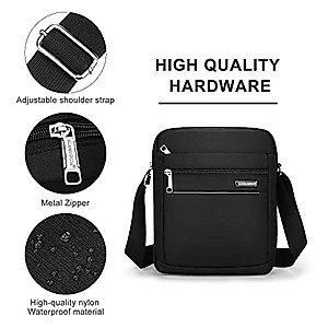 BAIGIO Small Messenger Bag for Men Shoulder Bag Crossbody Man Purse for Men Mini Ipad Bag Satchel Sling Bag Casual Business
