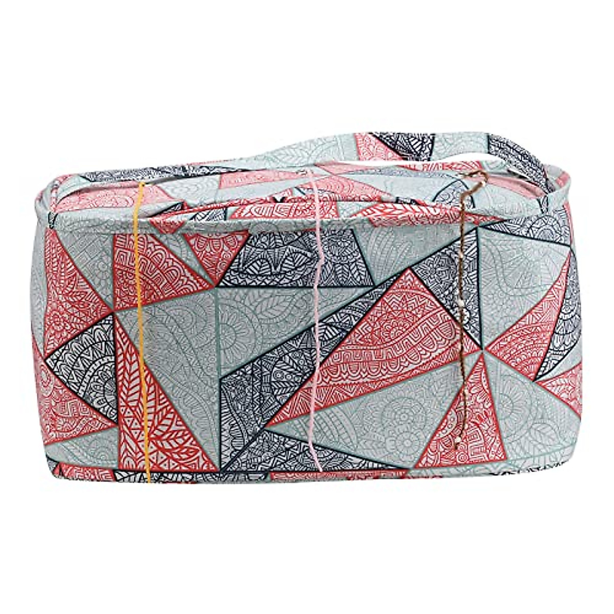 HEXILIN Empty Knitting Yarn Storage Case Carrying Knitting Needles Crochet Hooks Sewing Accessories Bag (Blue, One Size)