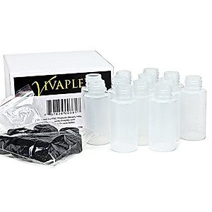 Vivaplex, 12, Clear, 2 oz, Plastic Squeeze Bottles, with Black Flip Top Caps