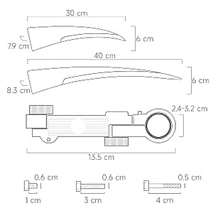 Alephnull Adjustable Bike Fender Set Front and Rear Standard 26 Inch Mountain Bike Splash Guards (Green, for MTB Bike)