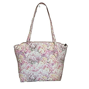 Betsey Johnson Greer Triple Compartment Tote White/Pink One Size