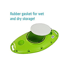 CreekKooler PuP Portable Floating Insulated 15 Quart Kayak Beverage Cooler, Red