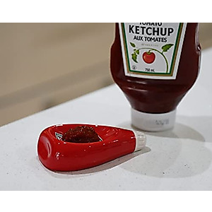 Livingsense Ultra-Strong 3 oz Porcelain Dipping Bowl for Ketchup, Mayo or Mustard - Dipping Sauce Bowls, Seasoning Dishes Serving Bowl Saucers, Ramekins