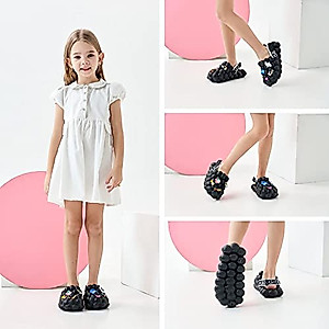 JOOMBE Bubble Slides for Kids, DIY Boys Girls Golf Ball Slides, Toddler Bubble Slides, 2-in-1 Detachable Cloud Slides with Charms and Elastic