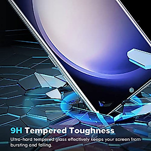 AACL 3D Curved Tempered Glass for Samsung Galaxy S23 Ultra Screen Protector, 9H Glass for S23 Ultra 5G, Scratch Proof, Easy Installation Frame, Bubble Free, Case Friendly [3 Pack]