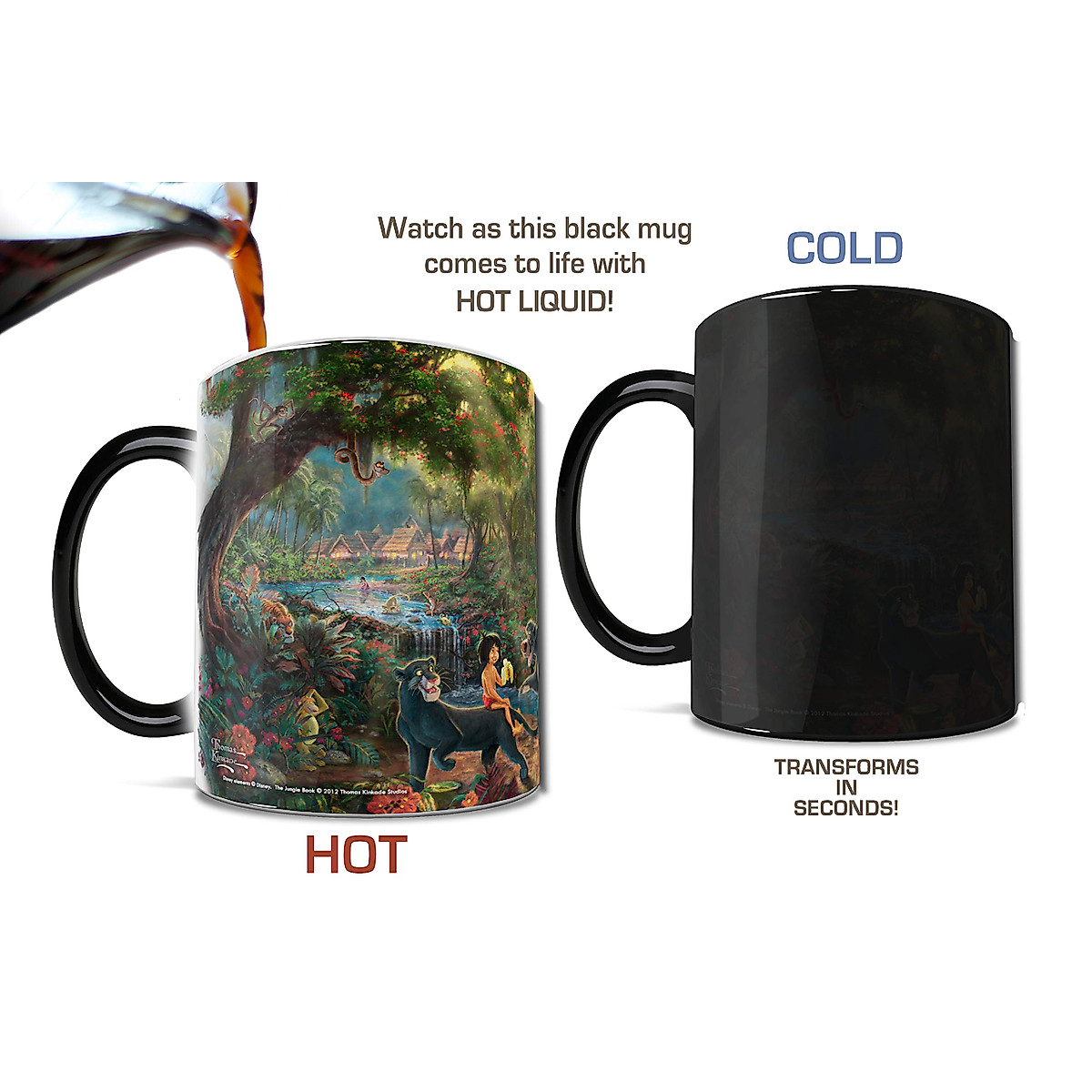 Thomas Kinkade's "The Jungle Book" Morphing Mug