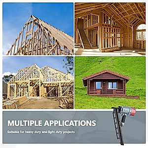 Goodnailer NR2183 Framing nailer 21 Degree Plastic Strip Nailer 2-Inch up to 3-1/4-Inch Plastic Collated Full Head Framing Nails Steel Magazine Light Weight Fast Speed