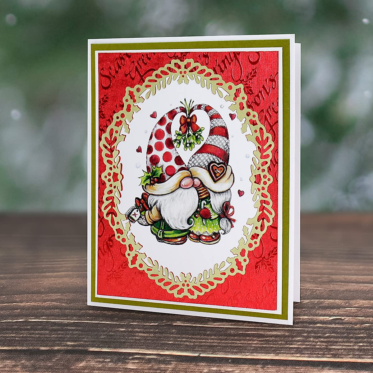 Katy Sue Christmas Gnomes Paper Craft Pad for Card Making, Scrapbooking & Crafts. Over 150 Holiday Gnome-Themed Card Making Elements, Not Pre-Cut or Die-Cut.