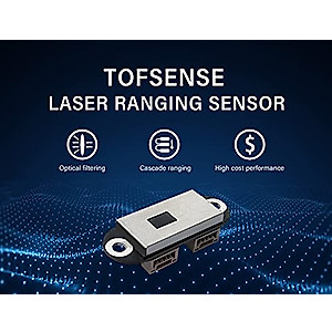 youyeetoo Nooploop TOF Lidar Sensor, Range 8M(26FT) FOV 27° Resolution 1mm 10Hz Support Cascade Multiple Communication interfaces,Raspberry Pi, Arduino Lidar Sensor (TOFSense)