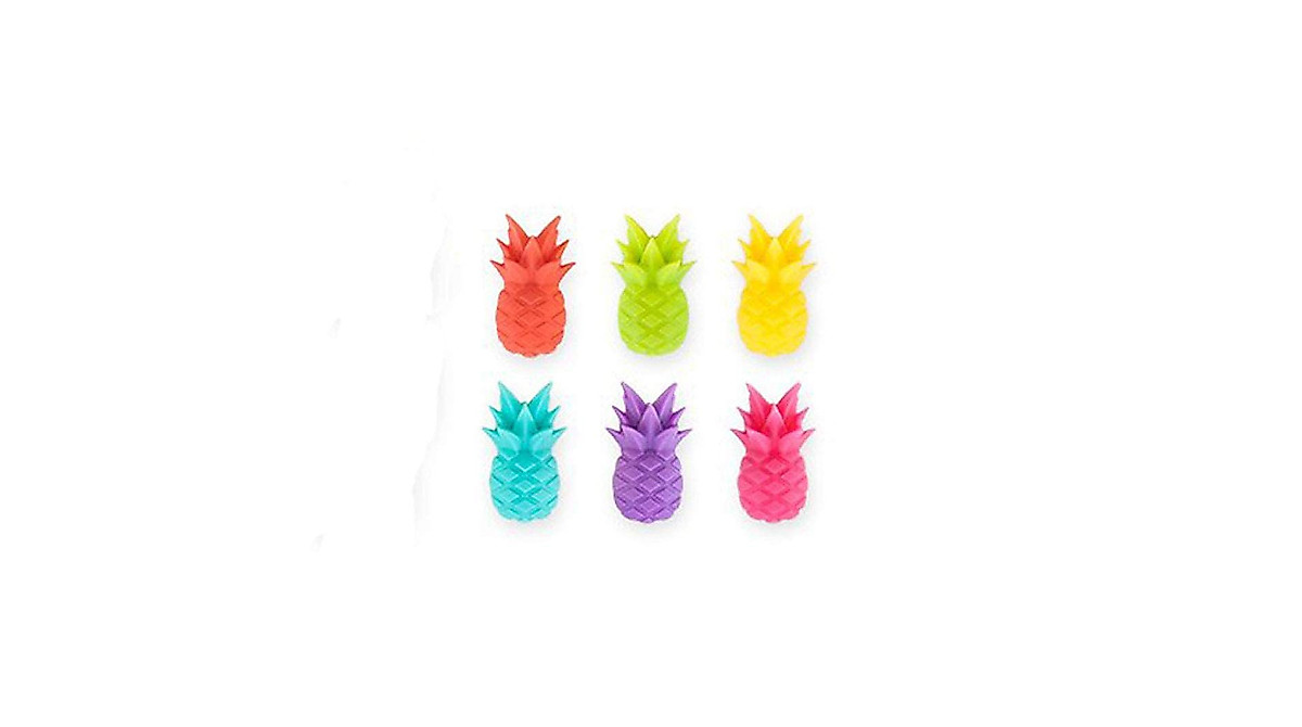 Golandstar Pineapple Glass Markers Set – Fun Silicone Drink Charms