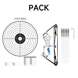 TIETHEKNOT Mini Archery Bow Set Right Hand Mini Compound Bow Mini Hunting Bow Metal Material Catapult RH/LH for Hunting Shooting Practice Archery Entertainment Fun