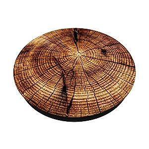 Tree Ring Dark Wood Design PopSockets PopGrip: Swappable Grip for Phones & Tablets