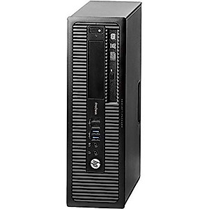 HP 800 G1 Small Form Desktop Computer Tower Bundle Package (Intel Core i5, 8GB Ram, 1TB HDD, Dual 19 Inch LCD Monitor (Brands may vary), WIFI, DVD-RW - Windows 10 Pro (Renewed)