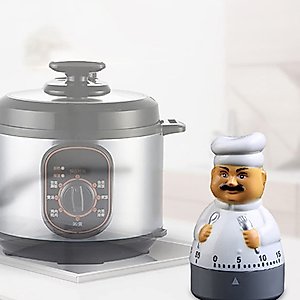 Hemoton Cook Timer Wind Kids Alarm Kitchen Countdown Timer Countdown Baking Timer Clock Timer Decorative Chef Timer Mechanical Rotating Alarm Timers Plastic Oven White Student Reminder