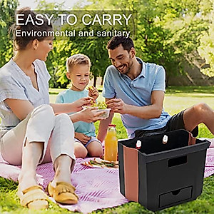 Hanging Trash Can, Kitchen Collapsible Hanging Waste Bin,Wall Mounted Folding Waste Bin,Hanging Garbage Can for Kitchen Cabinet Door,Portable Trash Can for Travel Car Bedroom(No Garbage Bags)