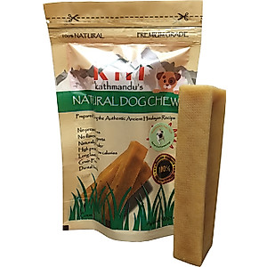 KATHMANDU'S - Authentic Himalayan Cheese Dog Chews - Large, 1-Count - for Improved Dental Hygiene & Protein-Rich Nutrition, No Preservatives