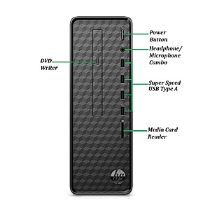 HP SFF Computer PC Intel Core i3-10th Gen Processor, 8GB Ram 256GB Solid State Drive, HDMI, Integrated WiFi & Bluetooth, Windows 11, S010-PF1016 (Renewed)