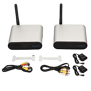 AV Transmitter Receiver, Digital Signal Transmitter and Receiver, 8 Channel 5.8GHz Wireless RCA Sound Video Sender Receiver for DVD Camera TV (US Plug)