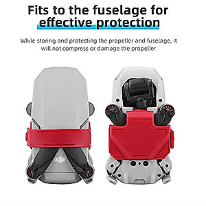 Propeller Guard Strap Holder Protector Stabilizer for DJI Mavic mini/Mini 2/Mini SE drone accessories (Red)