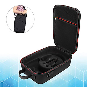 Summer Enjoyment Meiyya Vertical Storage Bag with Comfortable Handle VR Headset Protective Case with Shoulder Strap for Travel Gaming Oculus Quest VR Glass(Black)