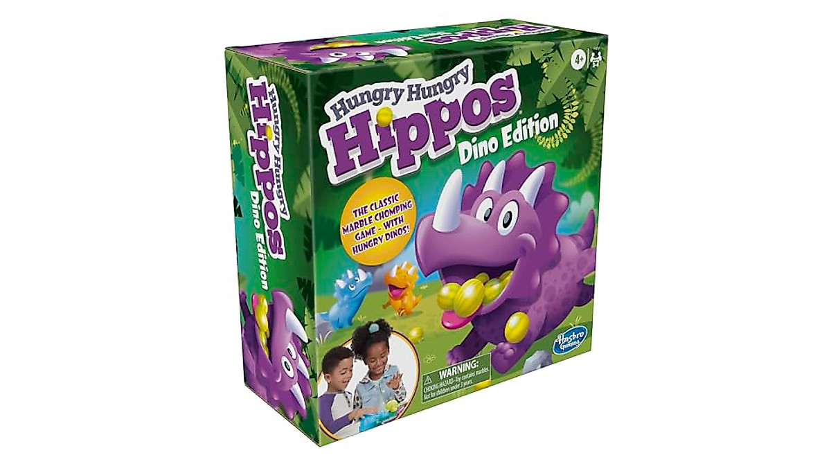 Hungry Hungry Hippos Dino Edition - Fun Board Game