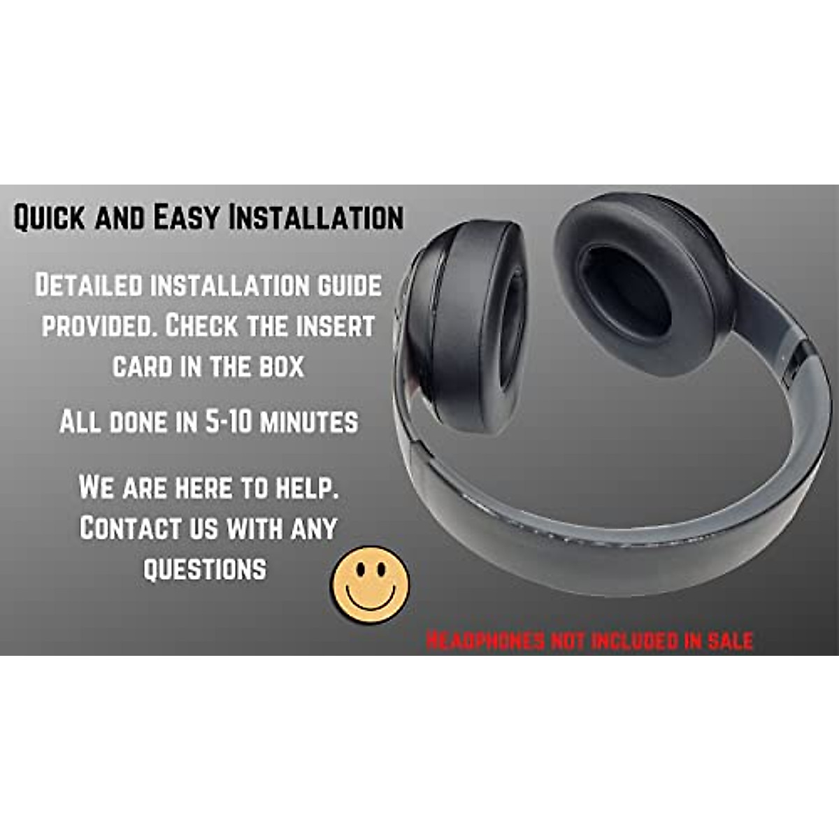 Premium Replacement Studio 3 Ear Pads/Studio 2 earpads Cushions. Compatible with Beats Studio 3 / Beats Studio 2 Headphones (Black). Premium Protein Leather | High Density Foam | Extra Thick