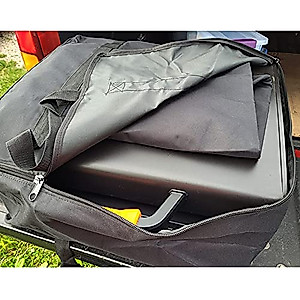 BQMAX Carry Bag and Griddle Cover Replacement for 5510 Blackstone 22" Table Top Griddle with Hood/Lid, Heavy Duty 600D Polyester Waterproof Grill Cover and Bag