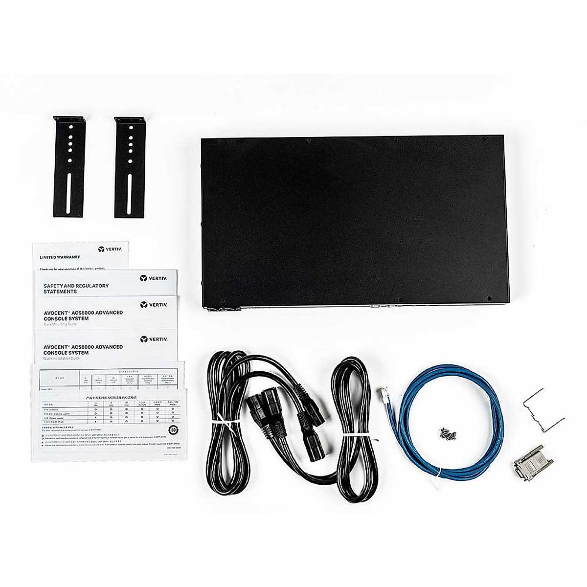 Vertiv Avocent ACS8000 Serial Console, 48 Port Serial Console Server, Remote Data Center and Out of Band Management, USB Connectivity and Port Sensor, Dual AC Power (ACS8048DAC-400), Black