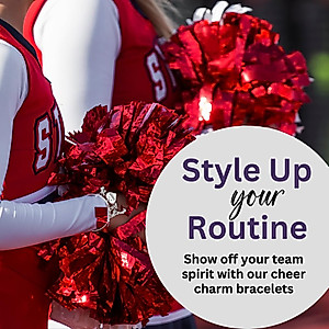 Infinity Collection - Cheer Bracelet - Adjustable Charm Bangle, Cheer Jewelry, Gift for Cheerleaders & Coaches, Non-Tarnish, Premium Quality