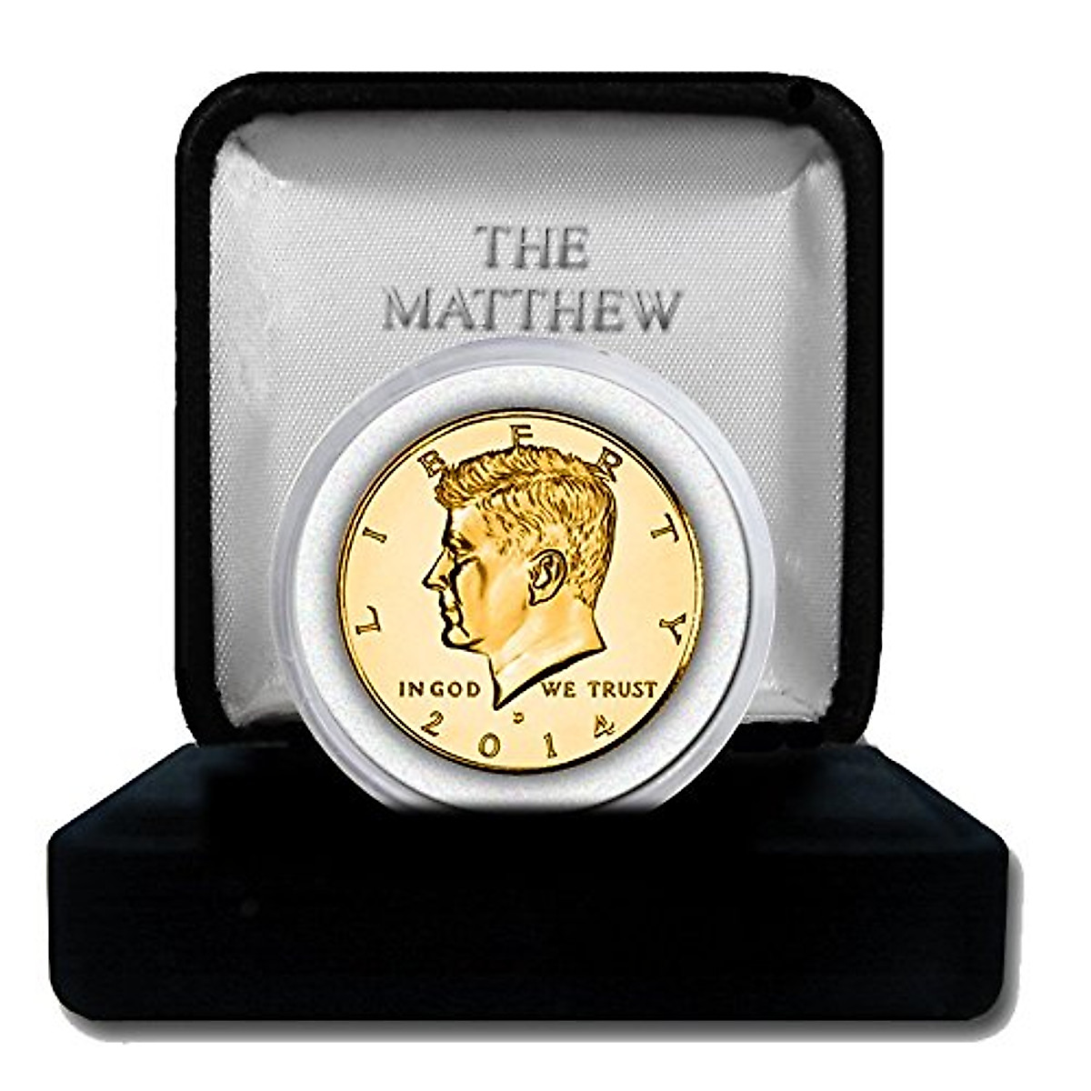 JFK Gold Plate Single Coin