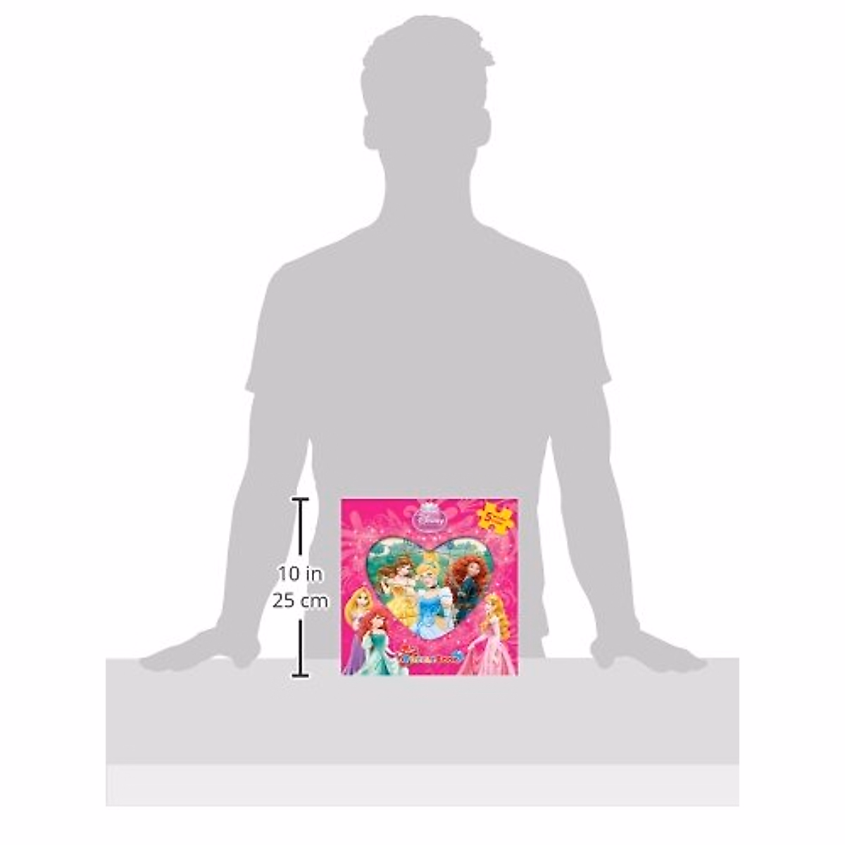 Disney Princess My First Puzzle Book - Jigsaw Puzzles for kids, 10-page board book, 5 puzzles to enjoy