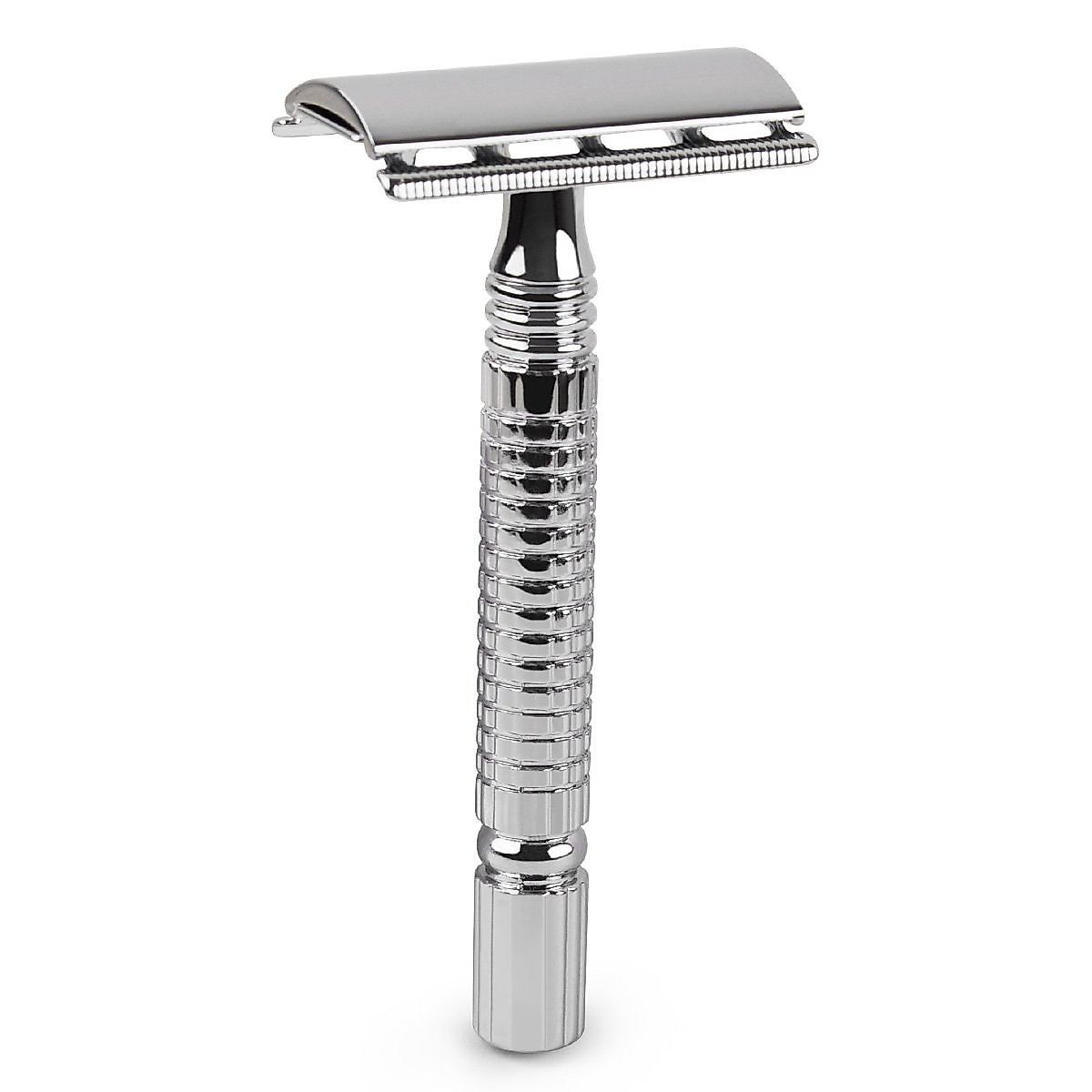 Qshave - Men or Women Short Handle Classic Double Edge Lighter Travel Safety Shaving Razor, 1 Pc