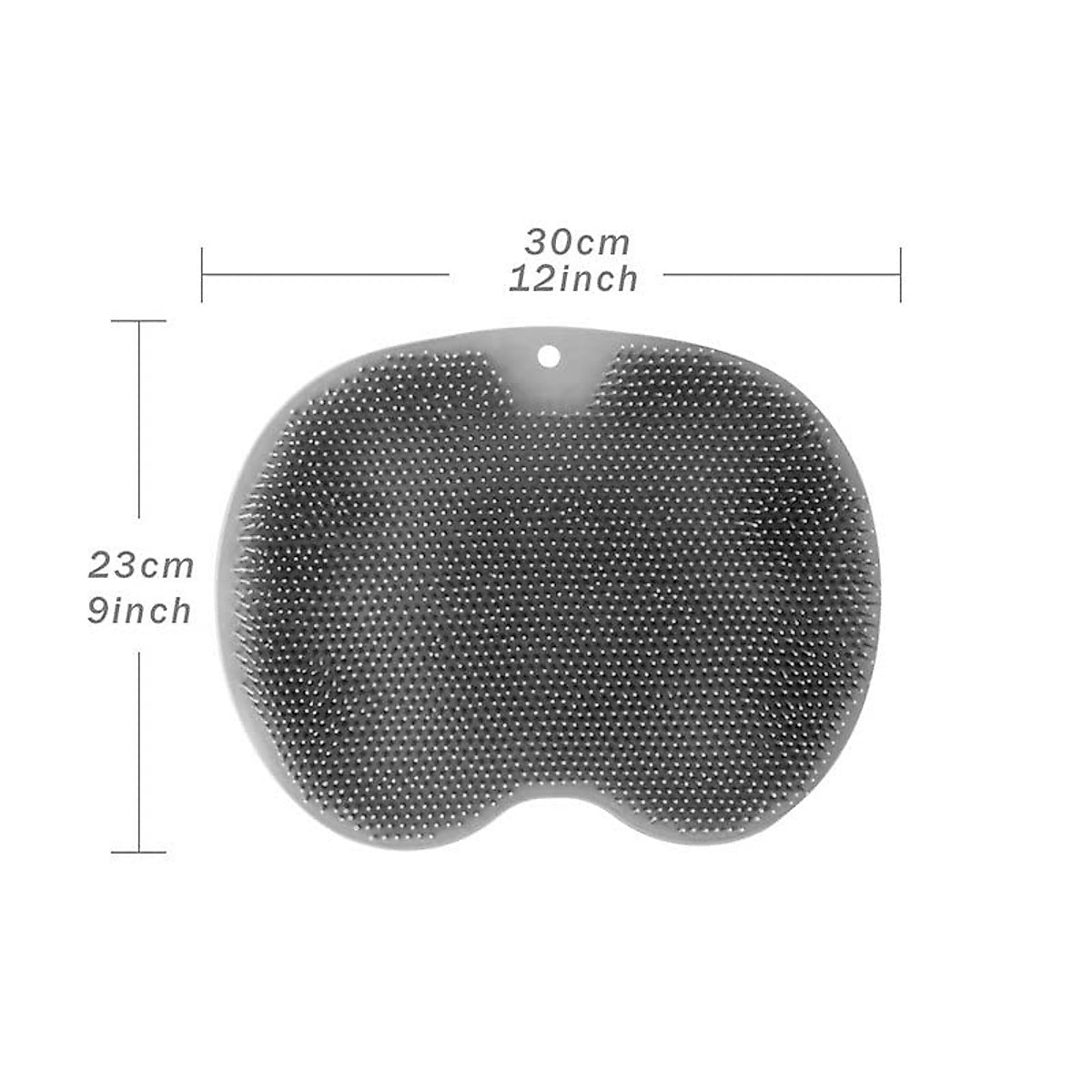 INGVY Dry Brushing Body Brush Lazy Man Rubbing Back and Rubbing Feet Artifact Bathroom Tool Sucker Brush Foot Massage Pad Shower Massage Non-Slip Bath Pad