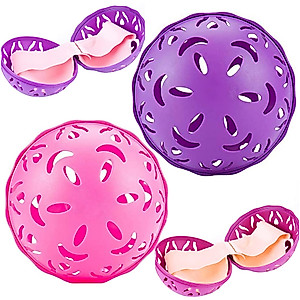 Weduspaty Laundry Balls for Washing Machine Bra Washing Ball 2PCS Bra Laundry Bags for Washing Machine Anti-Winding Bra Laundry Net Protect Underwear Bra for Home Travel, Bra Washing Ball