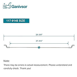 2PC 117-9145 Clutch Cable for 38452, 1179145 Clutch Auger Cable Snowblower