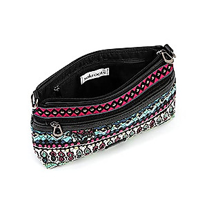 Sakroots Campus Mini Crossbody, Pinkberry One World