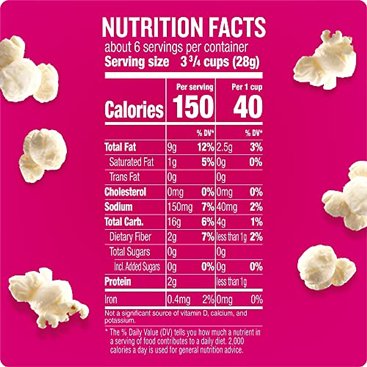 Angie's BOOMCHICKAPOP Sea Salt Popcorn, Gluten Free, Party Size, 6.7 oz.