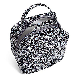 Vera Bradley Women's Cotton Lunch Bunch Lunch Bag, Charcoal Medallion, One Size
