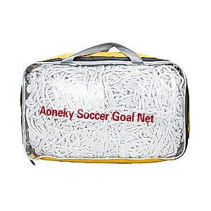 Aoneky 4 mm Heavy Duty Soccer Goal Net - 10 lbs per Netting - 24 x 8 Ft - Replacement Full Size Football Post Net - NOT Include Posts