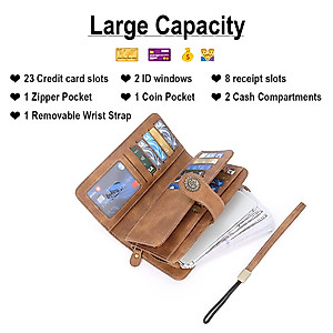 CLUCI Women Backpack Bundle with Women Wallet