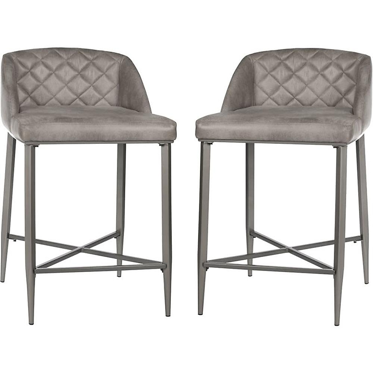 Hillsdale Furniture Phoenix Counter Height Stool (Set of 2), Gray