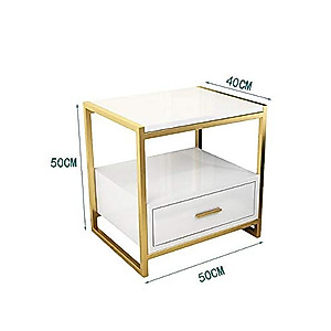 SJYDQ Nordic Nightstand Wooden Side Tables Bedroom Bedside Table with Drawer Bedroom Furniture Tea Table