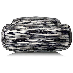 Kipling Women's Alanna Diaper Bag, Stroller Clips, Zip Closure, Scribble Lines Blue, One Size