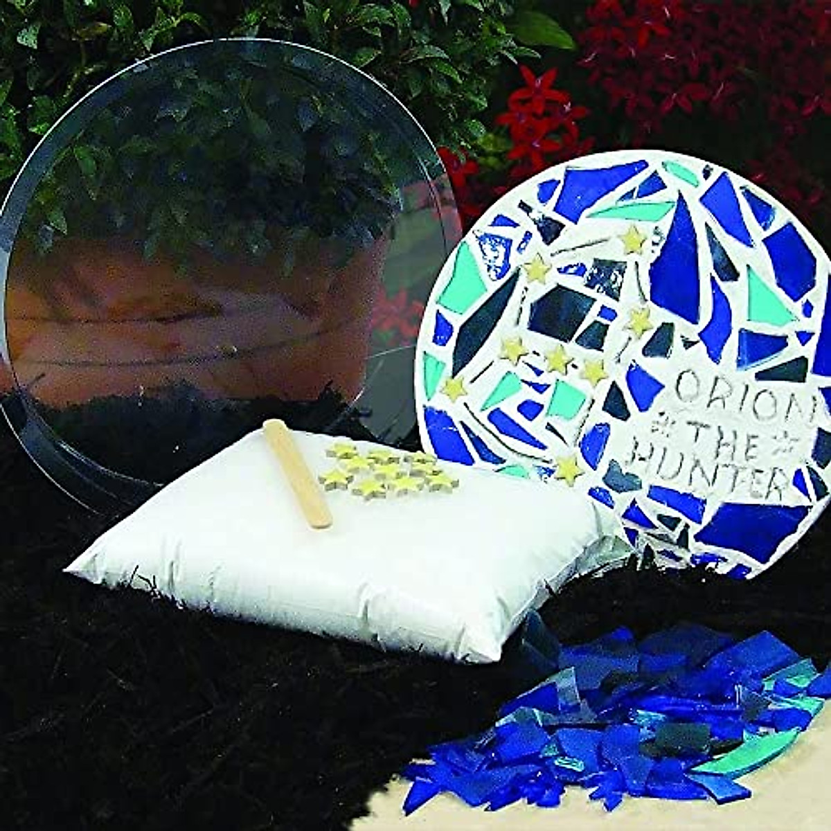 Diamond Tech Create N Learn Mosaic Stepping Stone Kit, Starry Night