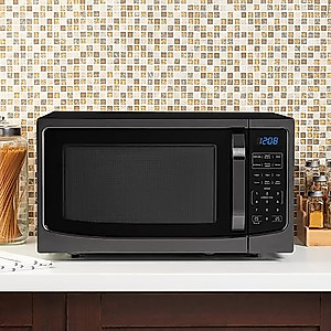 1.6 Cu.ft Black Stainless Steel Digital Microwave Oven