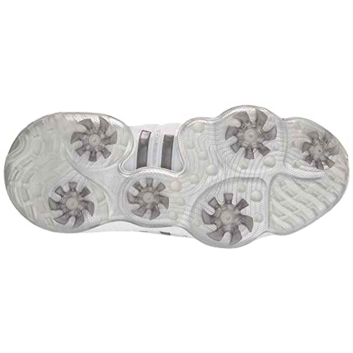 adidas Men's TOUR360 22 Golf Shoes, Footwear White/Footwear White/Silver Metallic, 11